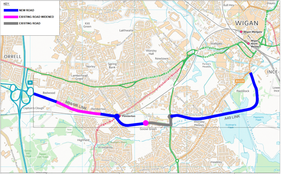 Redesigned Wigan link road gets £9m funding boost - Place North West