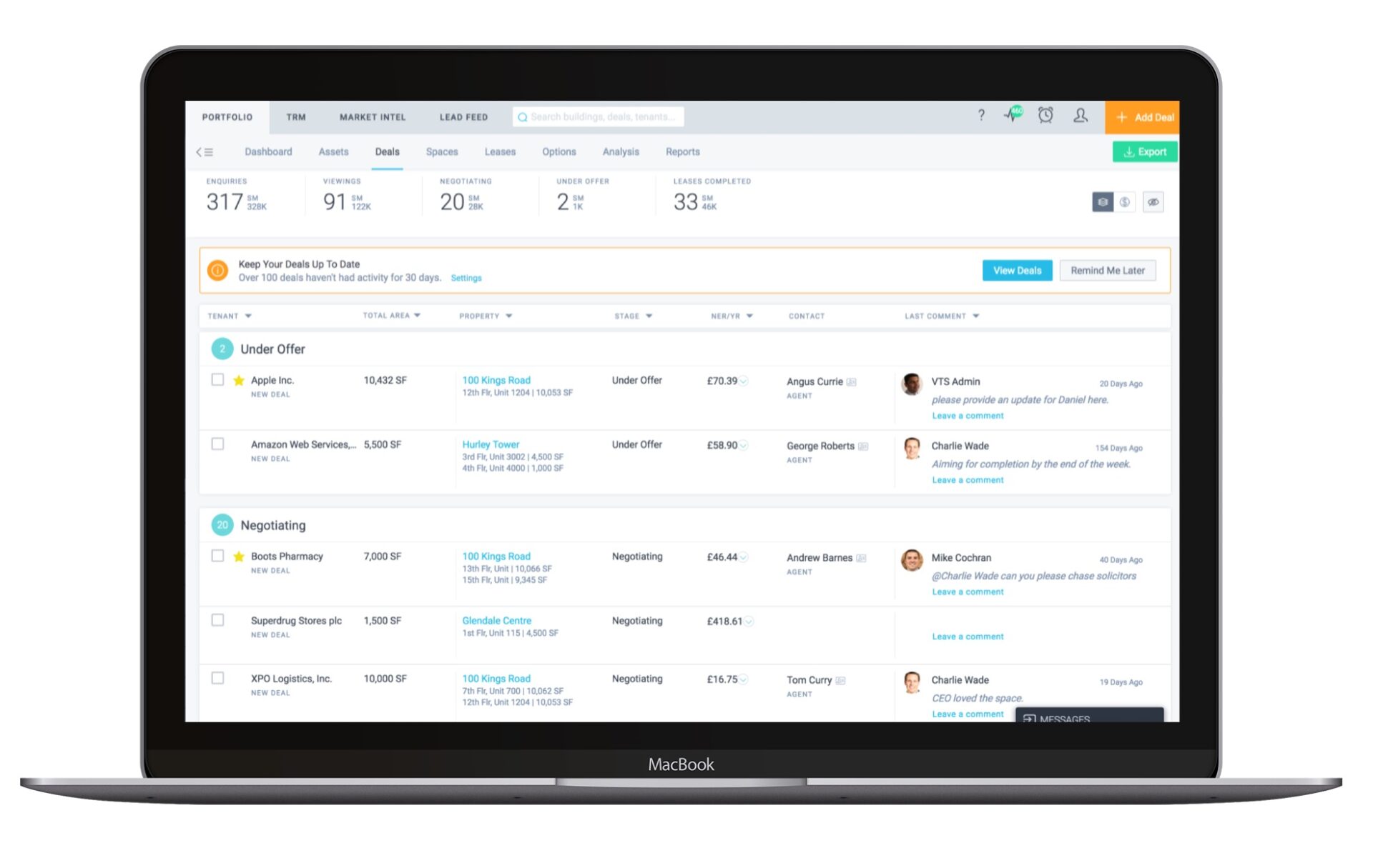 Knight Frank embraces proptech with leasing software - Place North West