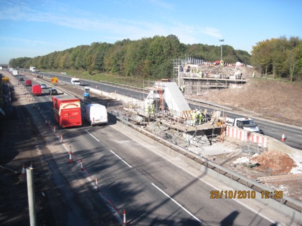 Final weekend's work for new M56 bridge - Place North West