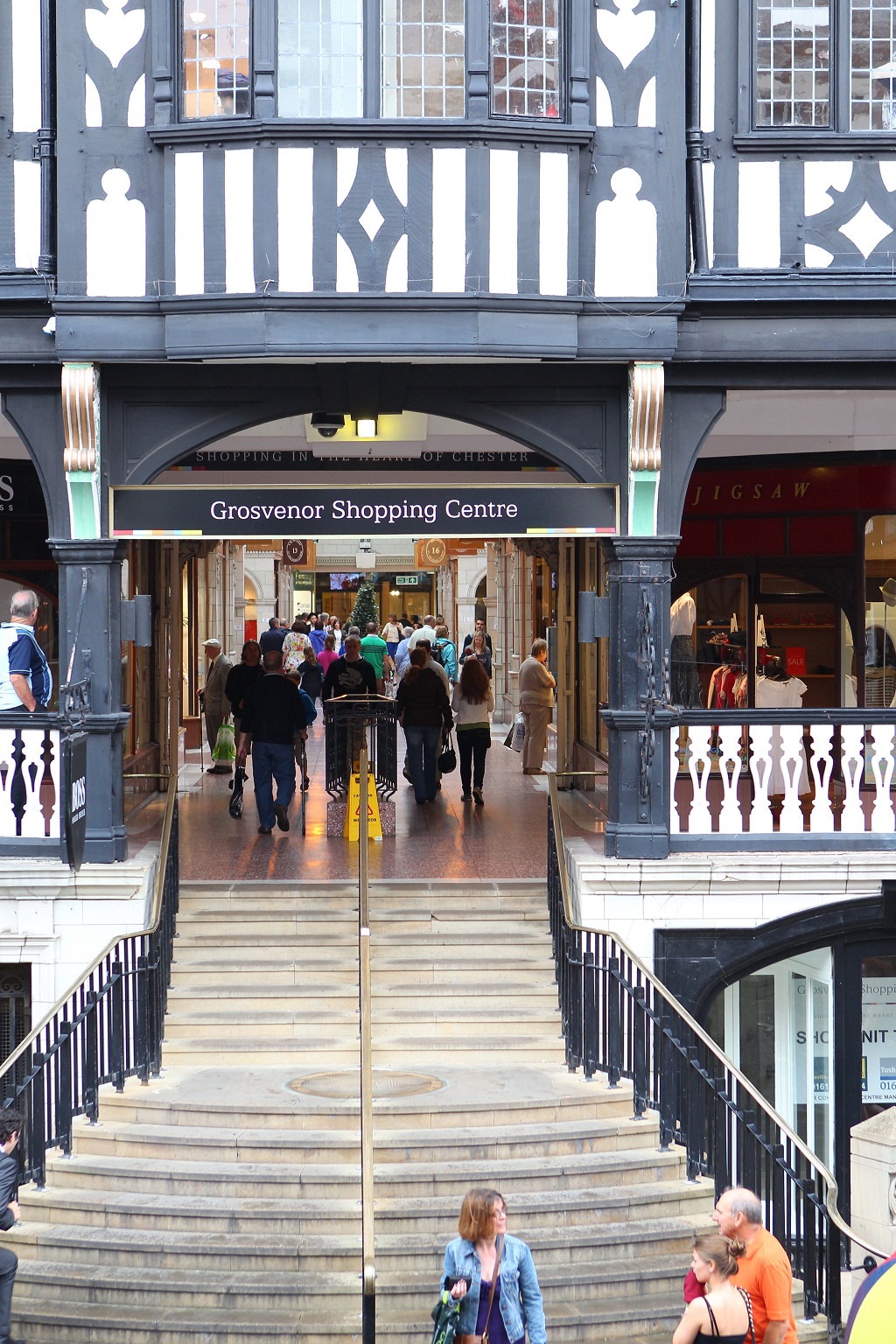 Schuh signs in Chester mall - Place North West