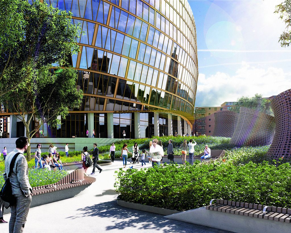 Angel Square landscape takes shape - Place North West