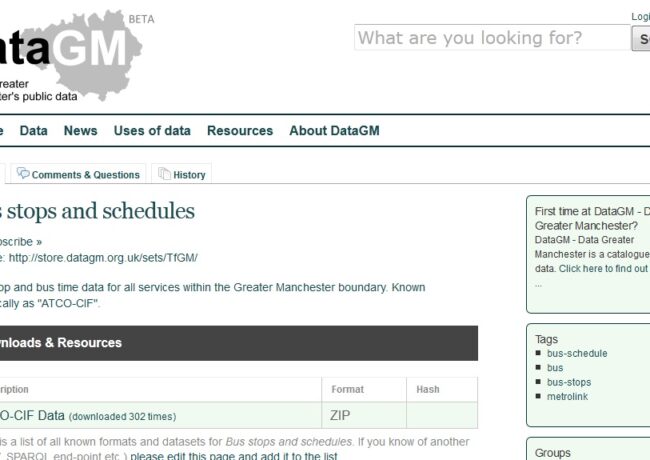 TfGM supports open data app contest - Place North West